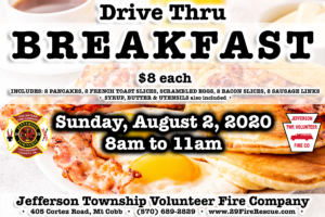 Breakfast: Takeout / Drive Thru – Jefferson Township Volunteer Fire Company